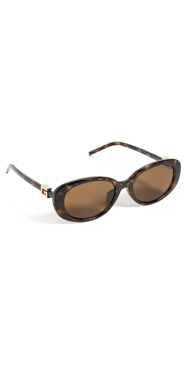 Gucci Oval Sunglasses In Havana-Havana-Brown - 40% Off | Editorialist