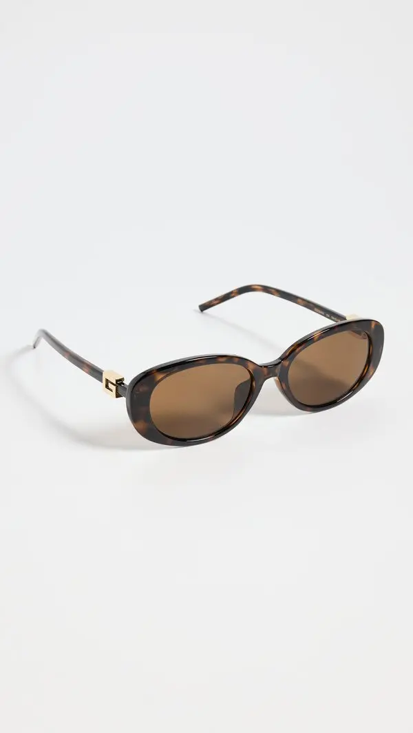 Gucci Oval Sunglasses In Havana-Havana-Brown - 40% Off | Editorialist