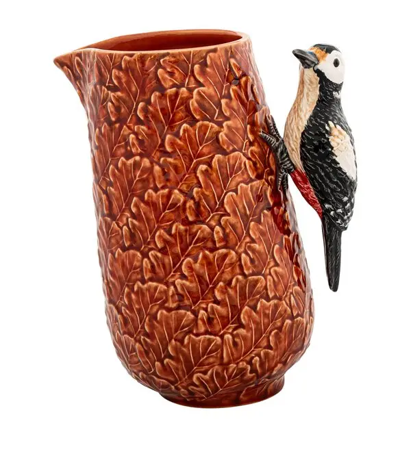 BORDALLO PINHEIRO Woodpecker Pitcher Jug - Brown
