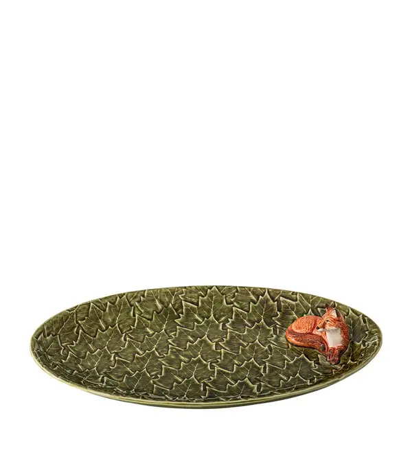 BORDALLO PINHEIRO Acorn Oval Platter - Green