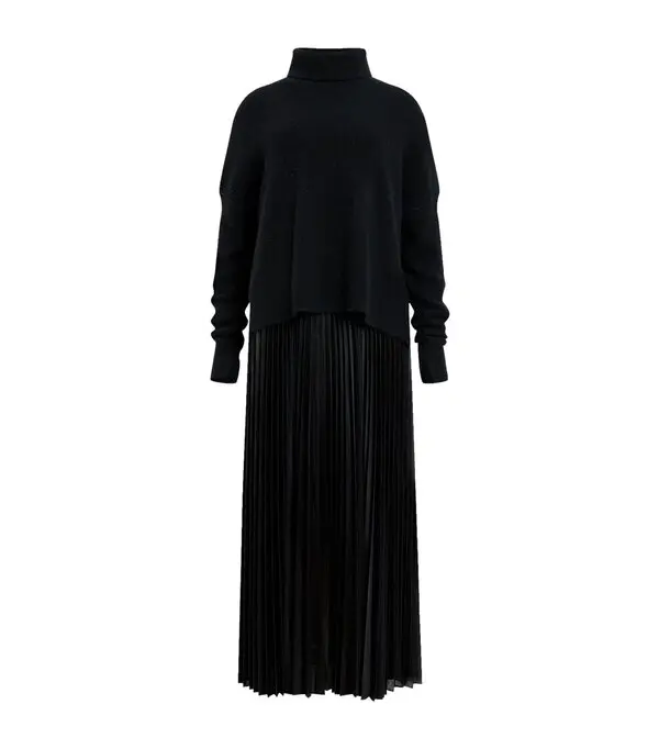 ALLSAINTS Spark 2-in-1 Midi Dress
