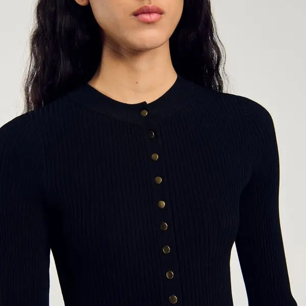 Sandro Rib-knit Bodysuit