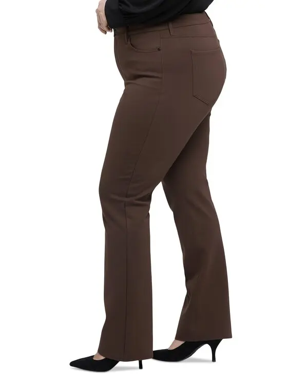 NYDJ Marilyn Straight Ponte Pants - Coffee Bean