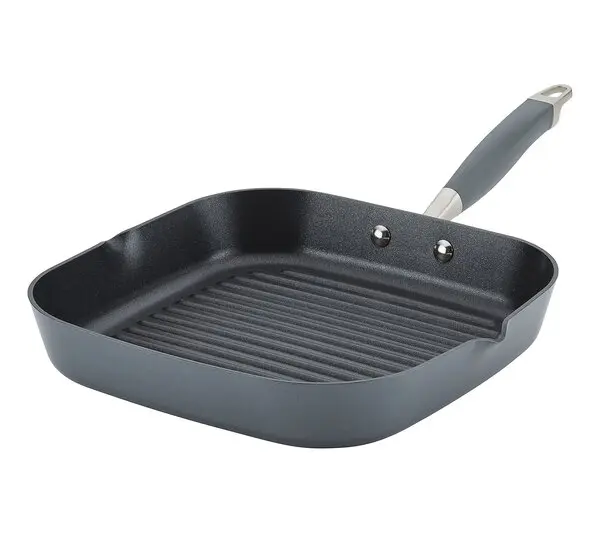 ANOLON Advanced Home Hard-anodized Nonstick Squ Are Grill Pan - One-color