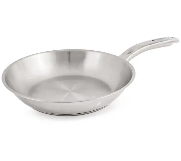 BERGHOFF Belly Shape 18/10 Stainless Steel 9.5' Fry Pan - Silver