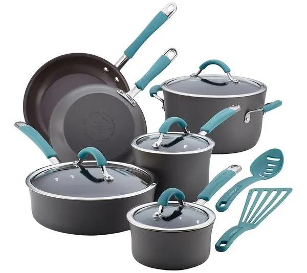 RACHAEL RAY Cucina Hard-anodized 12-piece Cookw Are Set - One-color