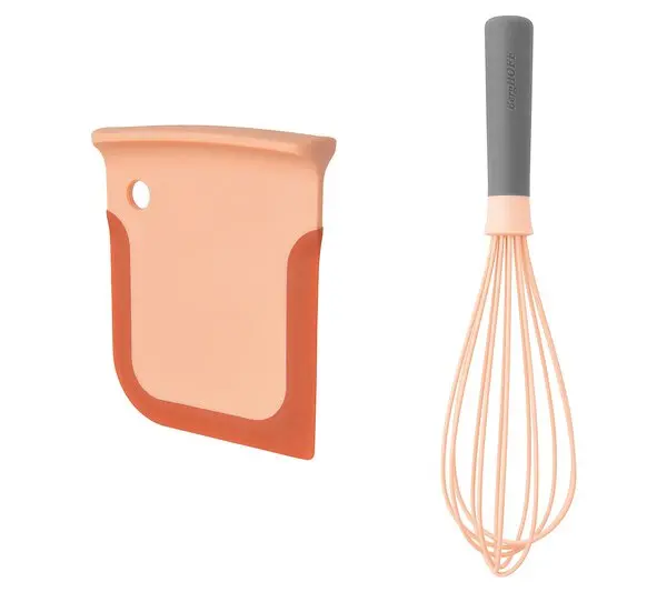 BERGHOFF Leo 2pc Whisk & Scraper Bake Set - One-color