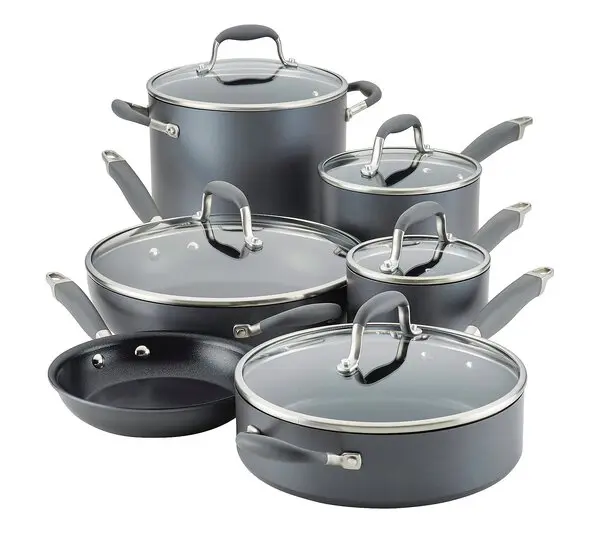 ANOLON Advanced Home Hard-anodized Nonstick Coo Kware Set, 11pc - One-color