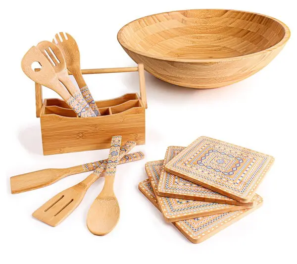 BERGHOFF 12pc Bamboo Entertaining Set - One-color