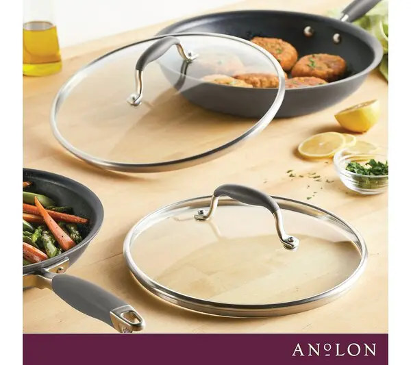 ANOLON Advanced Home Glass Lid Set, 2pc