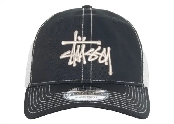 StÜssy X New Era 9twenty Trucker Cap - Shade Black