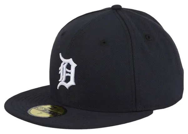 New Era Retro Onfield Detroit Tigers Home 59fifty Fitted Cap - Black