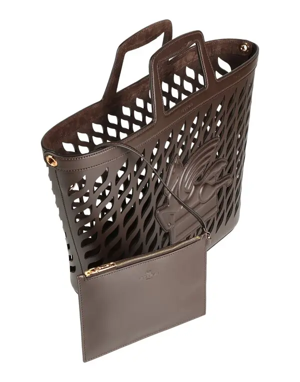 Etro Cutout Leather Shopper Bag