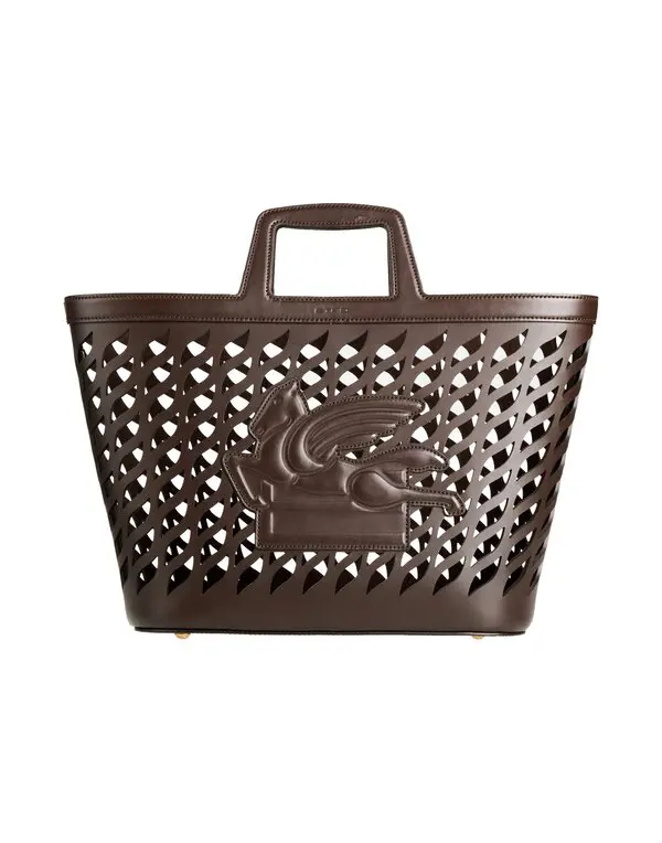 Etro Cutout Leather Shopper Bag