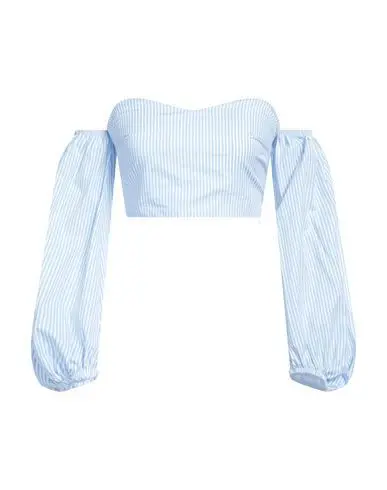 VICOLO Striped Crop Top