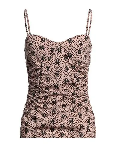 Pinko Woven Polka-dot Sleeveless Top - Pink
