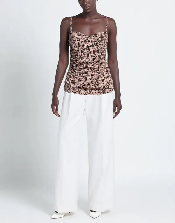 Pinko Woven Polka-dot Sleeveless Top - Pink