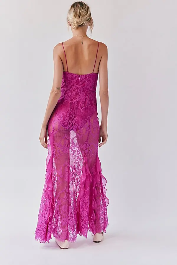 fitted lace wedding dress For Love and Lemons Weston Mini Dress – TrenLend main image 0