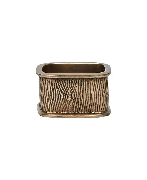 JULISKA Blenheim Oak Napkin Ring - Brass