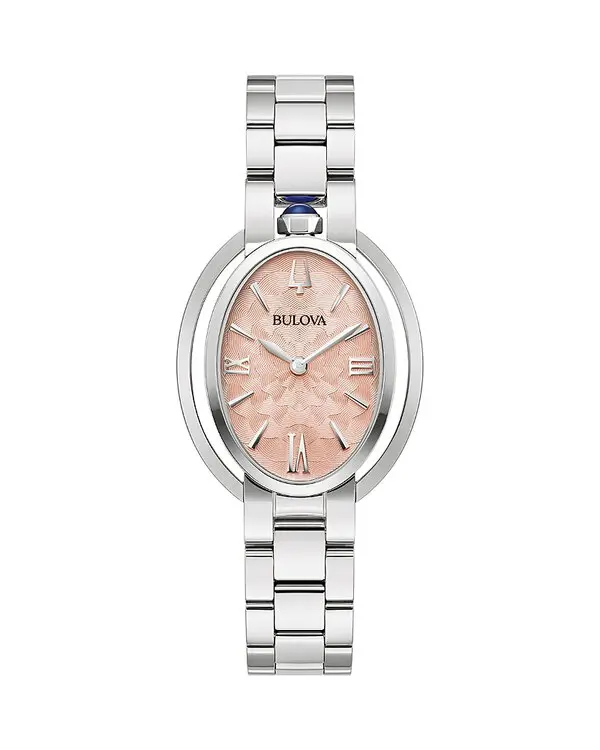 Bulova Classic Rubaiyat Watch, 28.8mm X 43.1mm - Pink/silver