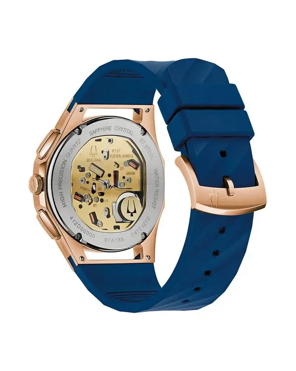 Bulova Marc Anthony Luxury Curv Chronograph, 44mm - Blue
