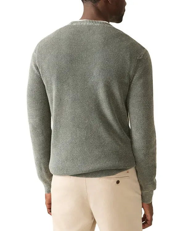 Faherty Brand Sunwashed Crewneck Sweater - Mountain Olive