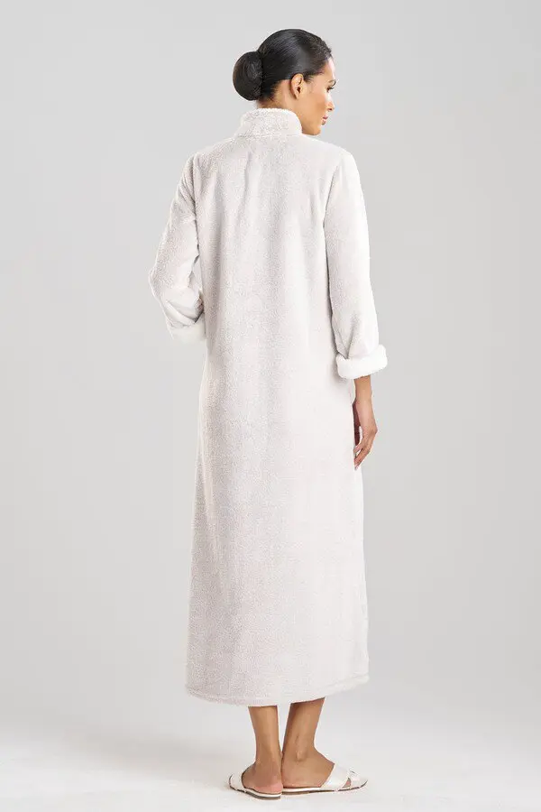 Natori Frosted Faux Fur Lounger - Neutral