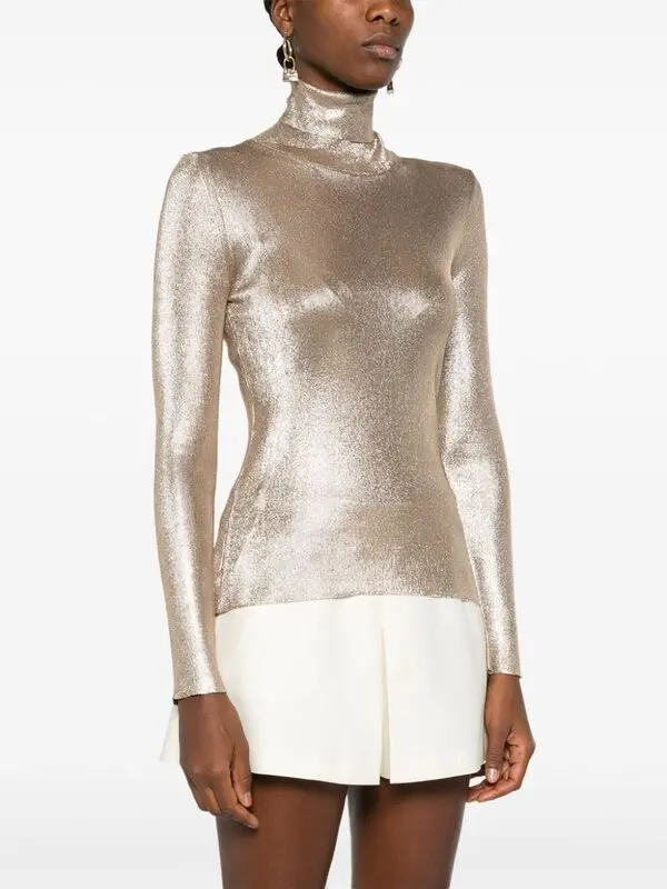 TOM FORD Lamé Top - Gold