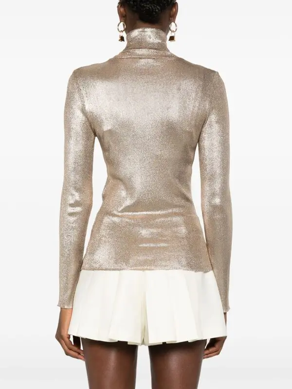 TOM FORD Lamé Top - Gold