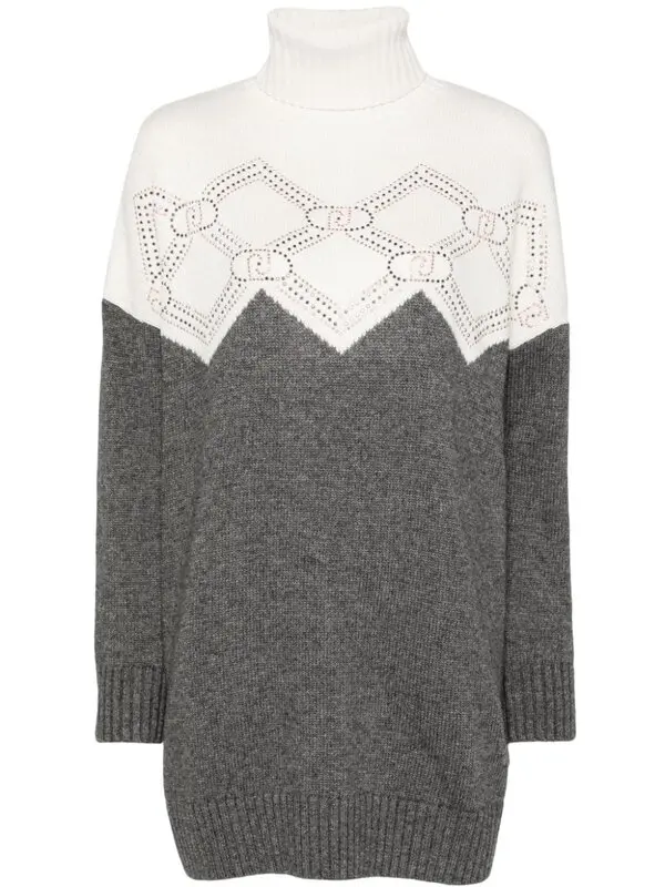 Liu Jo Rhinestone-logo Sweater