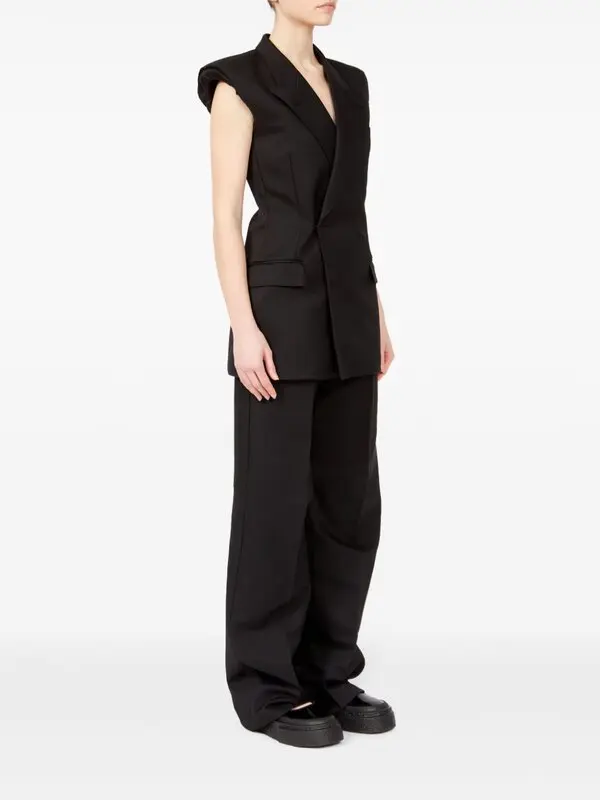 MAISON MARGIELA Raw-cut Edge Waistcoat - Black