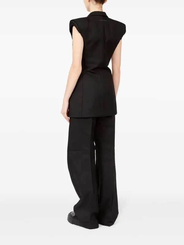 MAISON MARGIELA Raw-cut Edge Waistcoat - Black