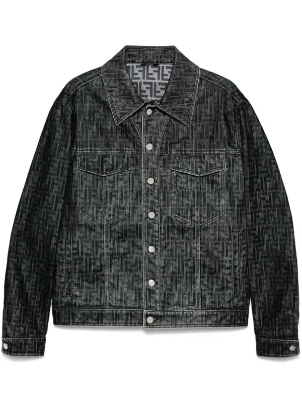 Fendi Ff-motif Denim Jacket