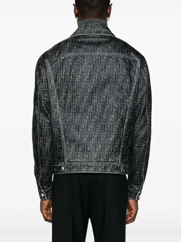 Fendi Ff-motif Denim Jacket