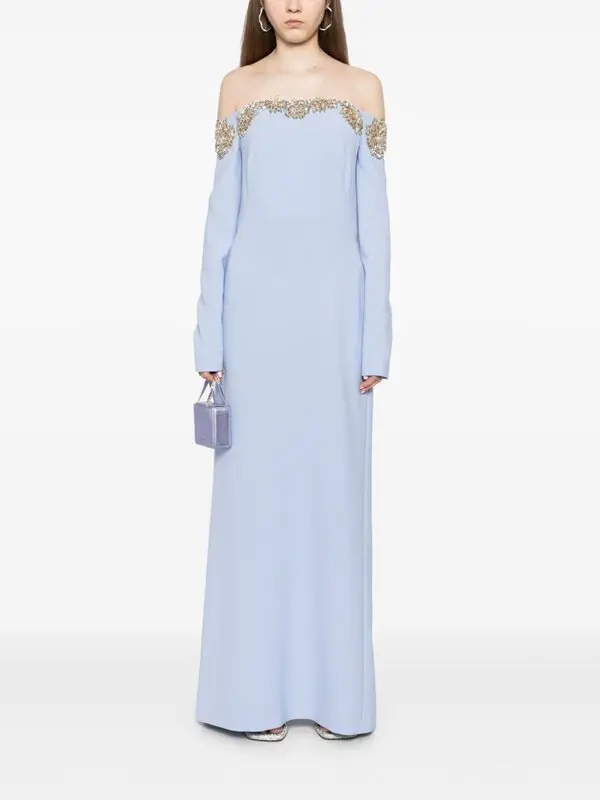 Costarellos Meline Gown - Blue