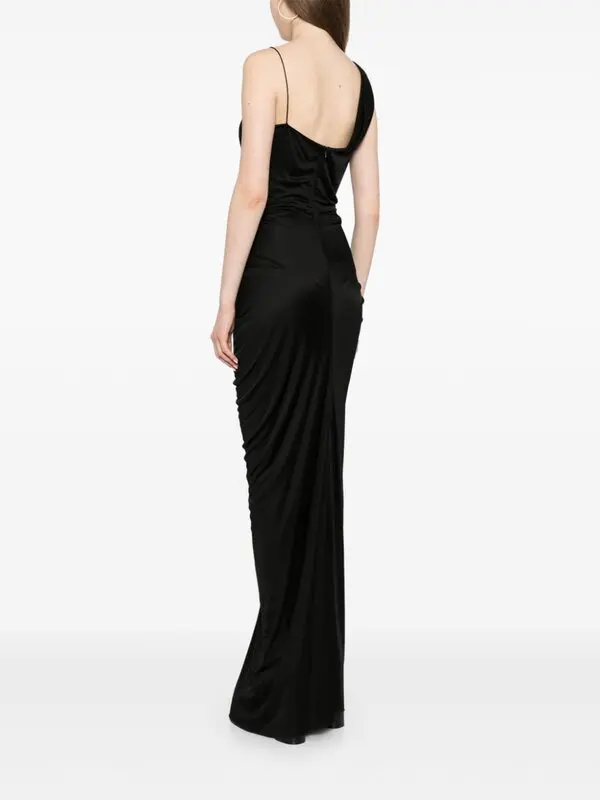 Costarellos Glossy Jersey Gown