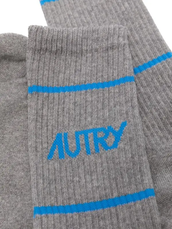 AUTRY Logo Intarsia Socks