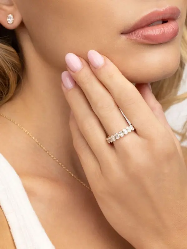 VEYNOU 18kt Recycled Yellow Diamond Eternity Ring
