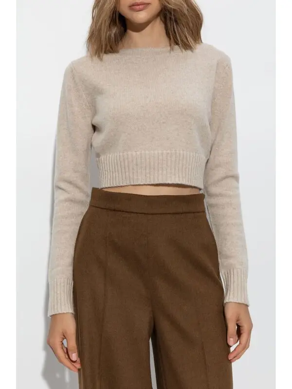 Max Mara Cropped Knitted Top
