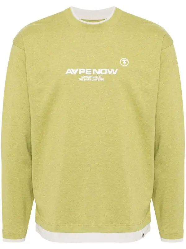 AAPE BY *A BATHING APE Moonface Logo-print T-shirt