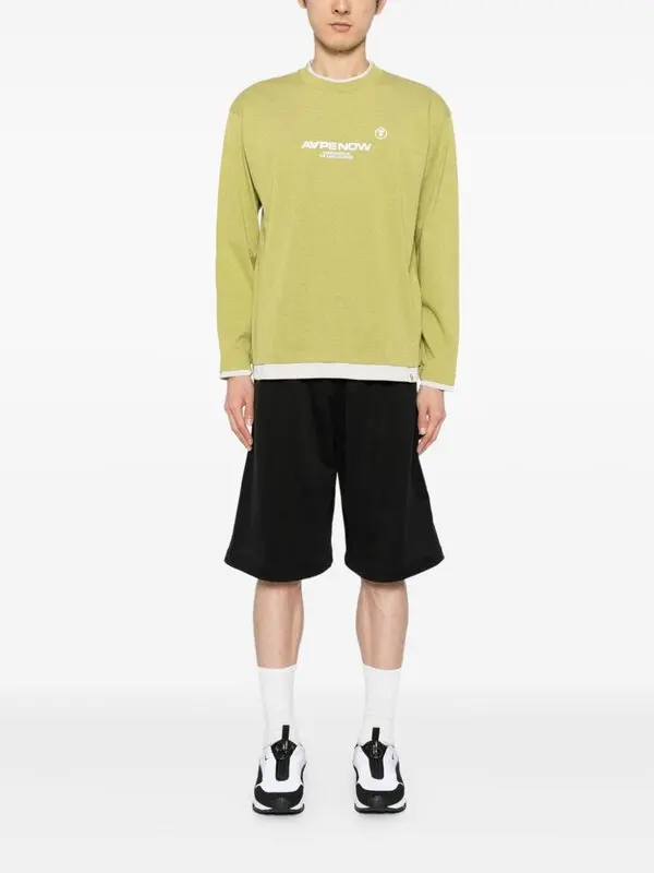 AAPE BY *A BATHING APE Moonface Logo-print T-shirt