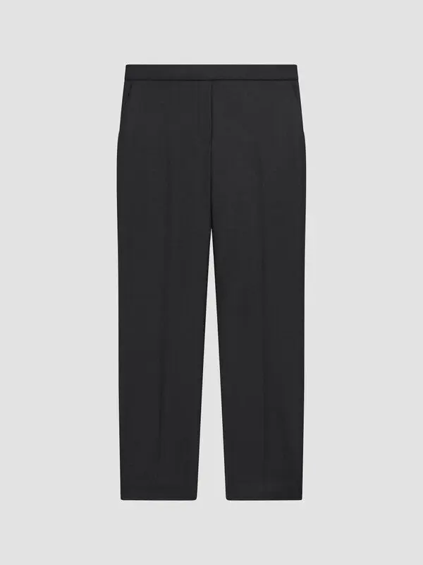 Theory Treeca Wool Crop Trousers - Black