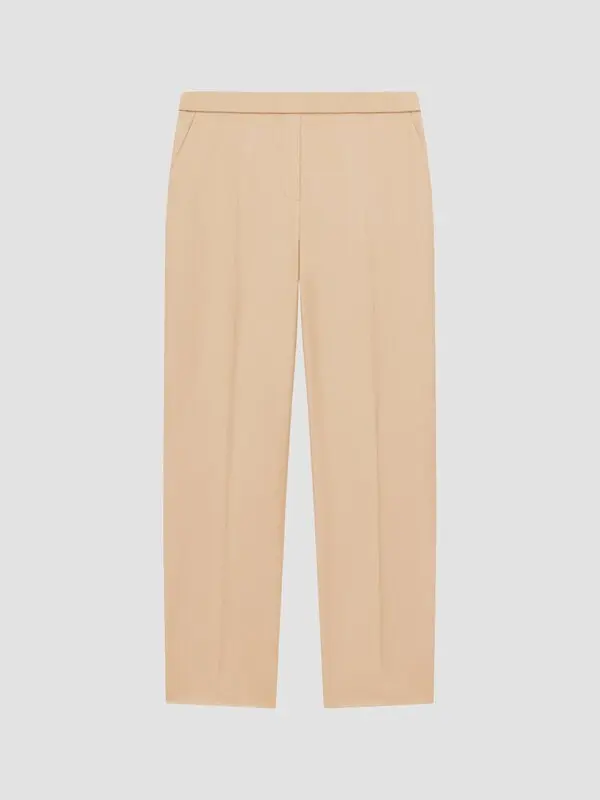 Theory Treeca Wool Crop Trousers - New Camel