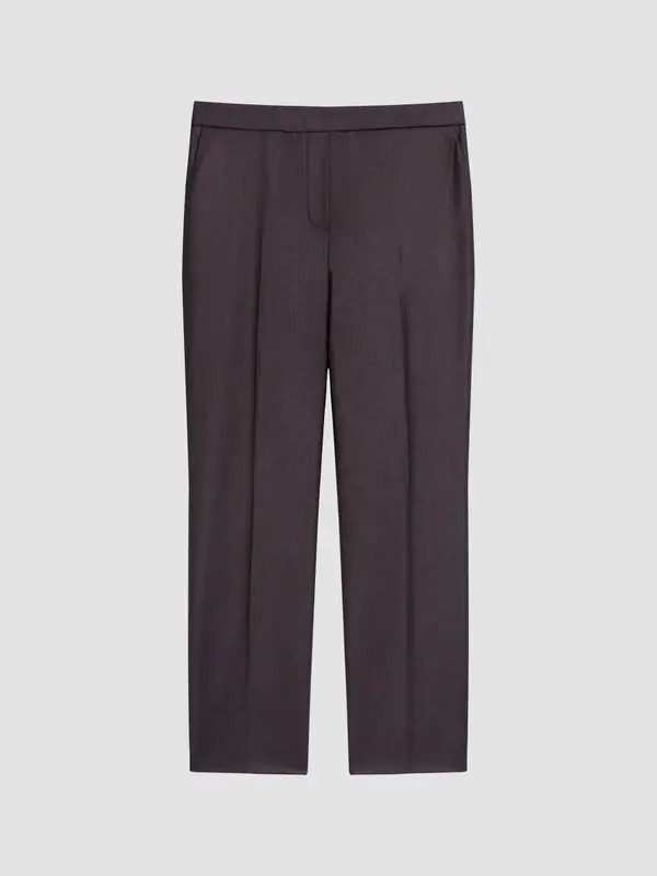Theory Treeca Wool Crop Trousers - Nightshade
