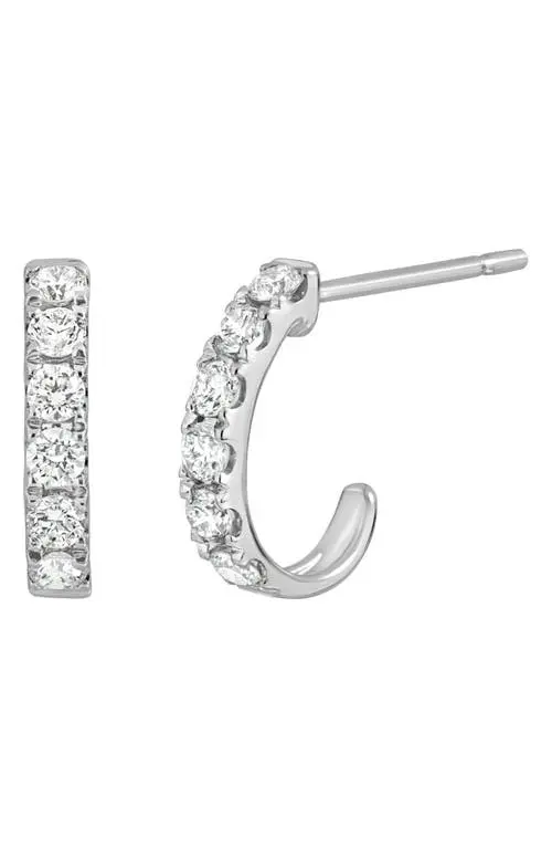 Bony Levy Audrey Diamond Hoop Earrings - 18k White Gold