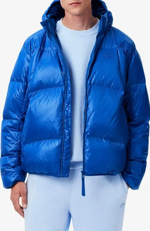 Lacoste Water Repellent Down Puffer Jacket - Hjm Lazuli