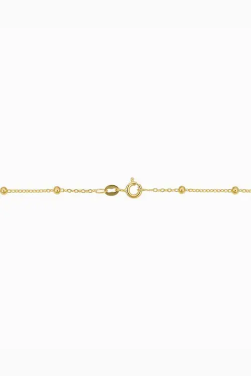 ORADINA 14k Ball Anklet