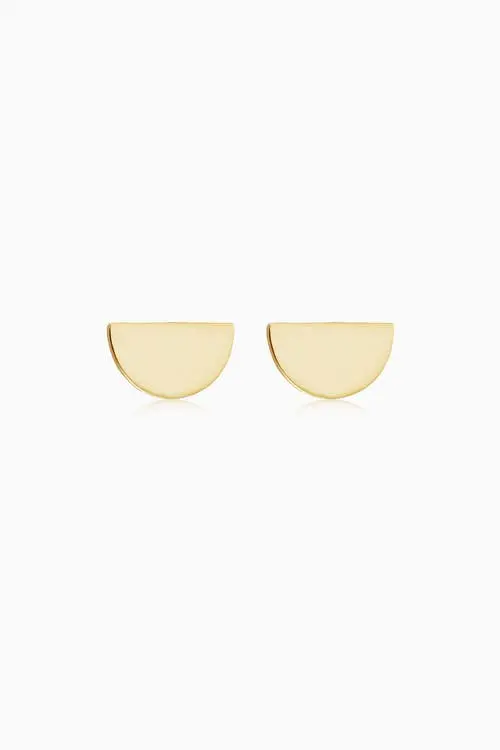 ORADINA 14k Cabana Stud Earrings - Yellow Gold
