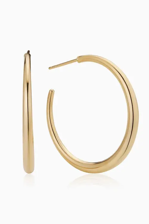 ORADINA The Archie Hoops - Yellow Gold