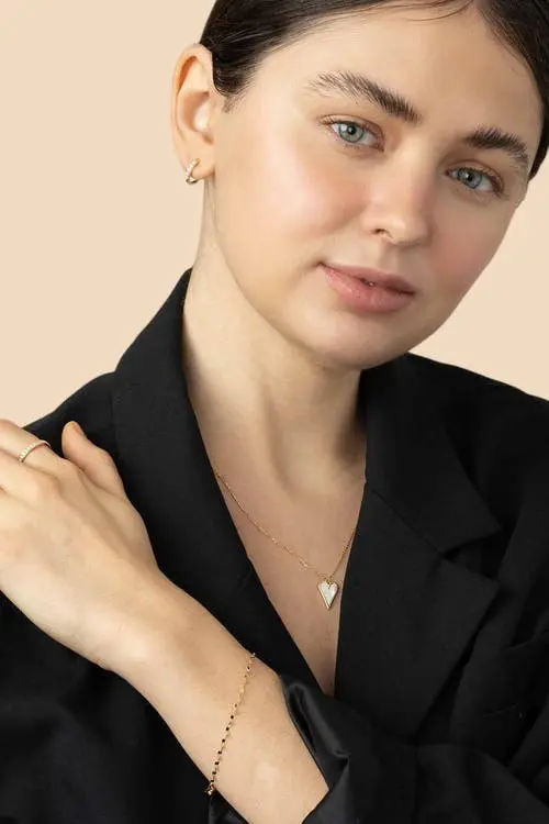 ORADINA 14k Heart Pendant Necklace